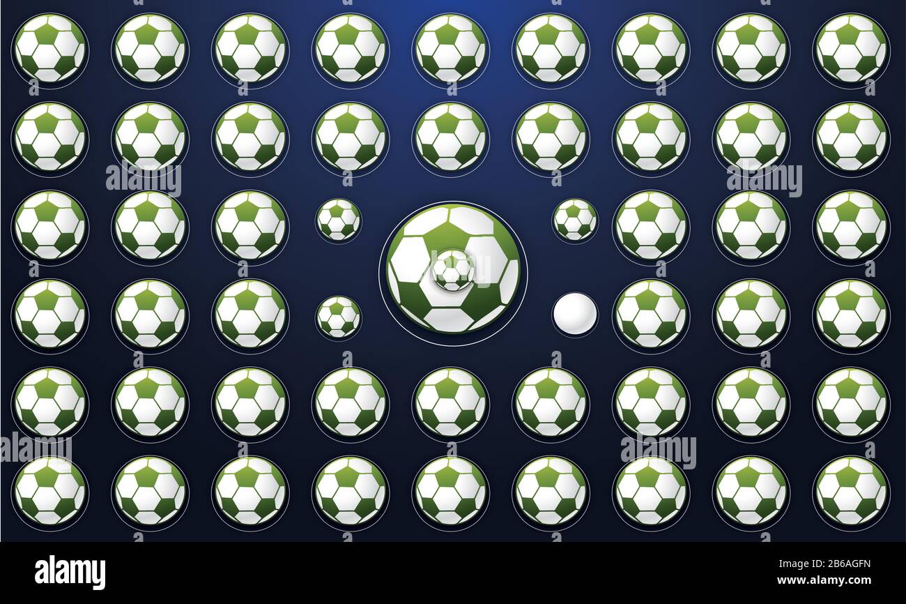 Collection of footballs on abstract background Stock Vector Image & Art ...