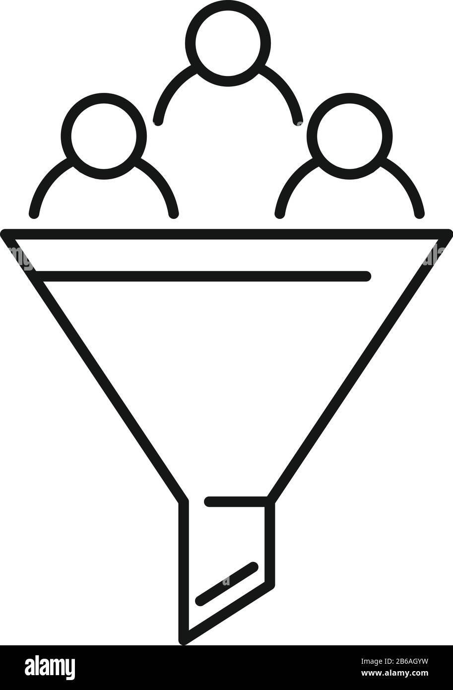 Smm funnel icon. Outline smm funnel vector icon for web design isolated ... Smm funnel icon. Outline smm funnel vector icon for web design isolated ...