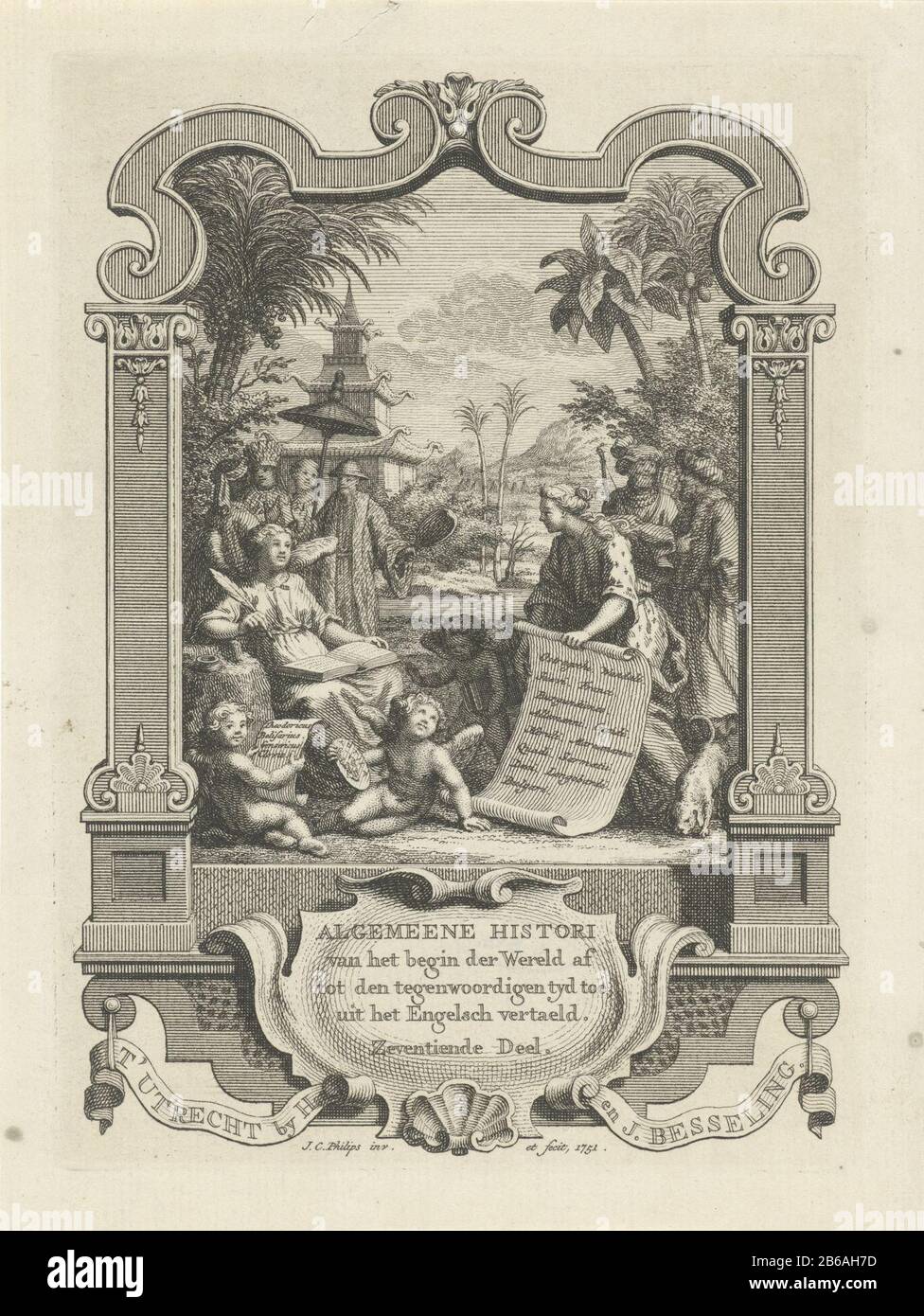 Allegorical title page history hi-res stock photography and images - Alamy