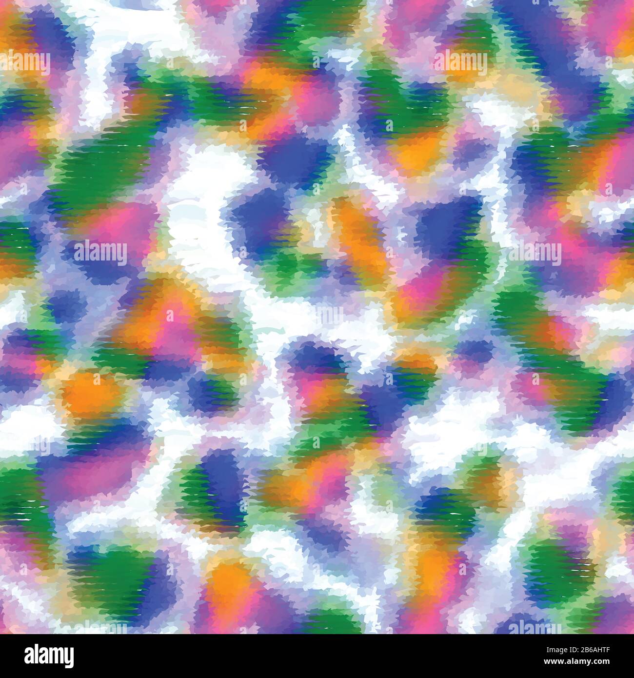 Vibrant tie dye bleed vector seamless texture pattern. For trendy ...