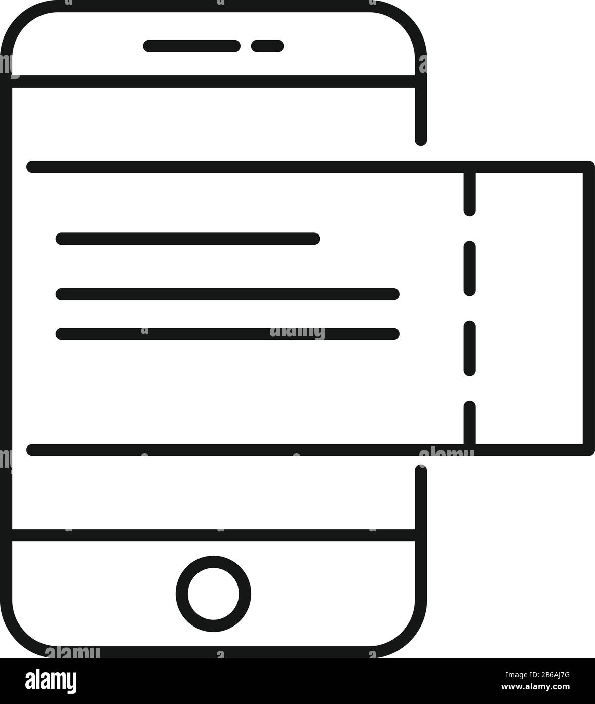 Online ticket reservation icon. Outline online ticket reservation ...