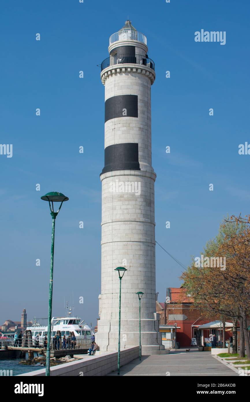 Murano / Venice / Italy - April 17, 2019: View of Murano Lighthouse of ...
