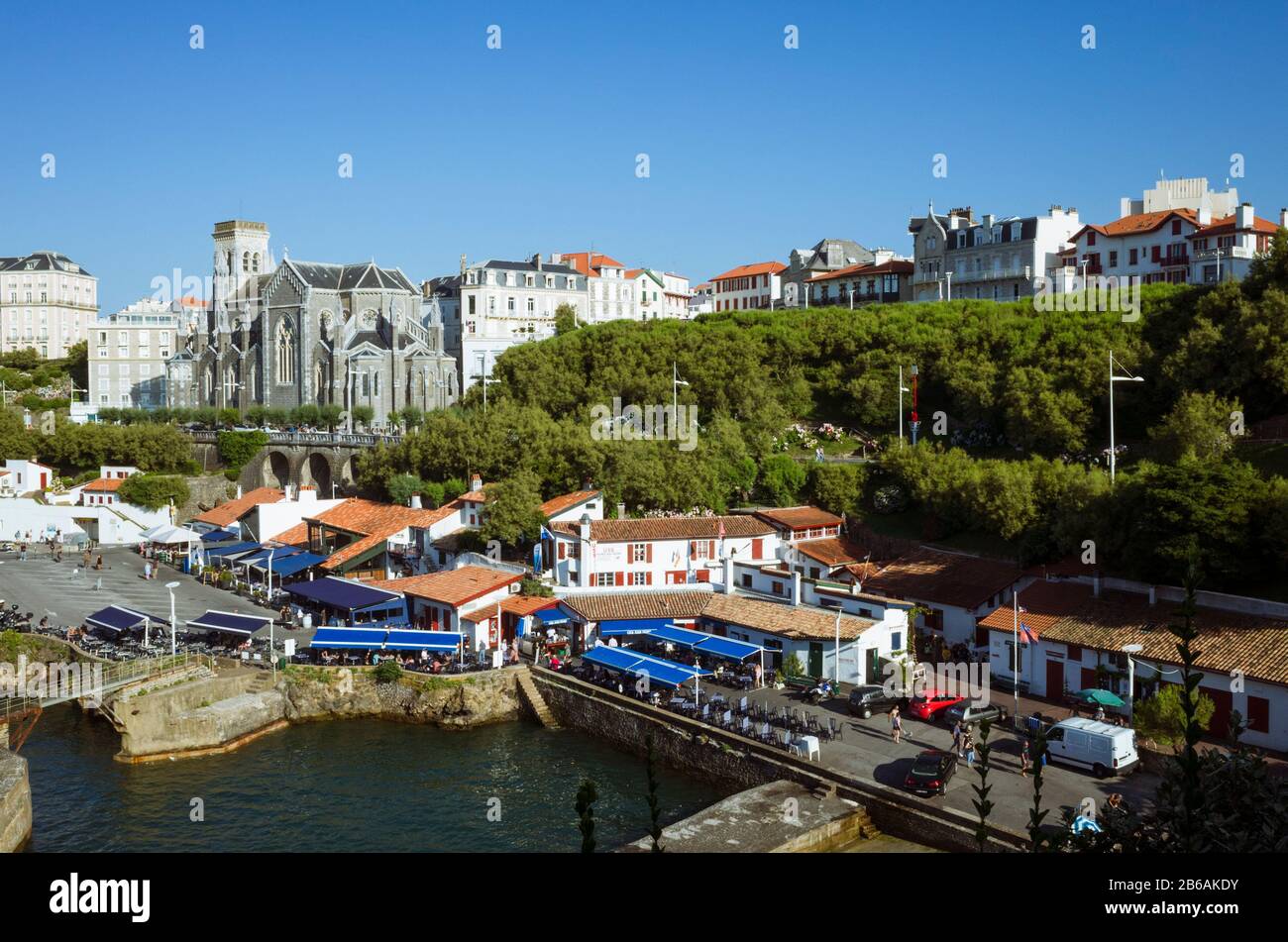 Biarritz, French Basque Country, France - July 19th, 2019 : Cityscape ...