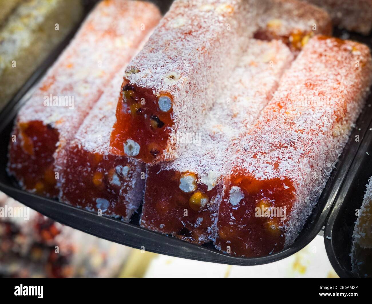 variety of turkish delights with nuts, pistachios, seeds & dried fruits ...