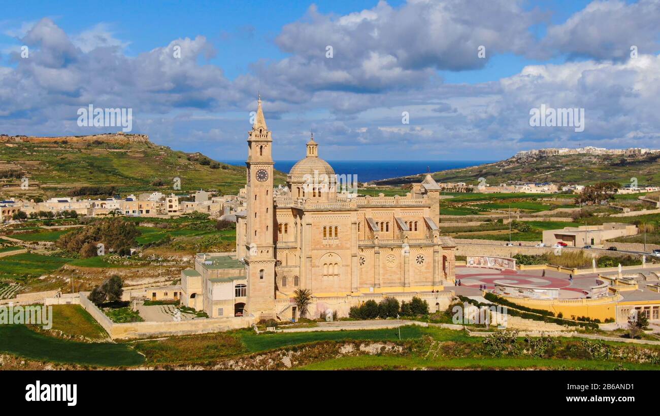 The Island of Gozo - Malta from above Stock Photo - Alamy