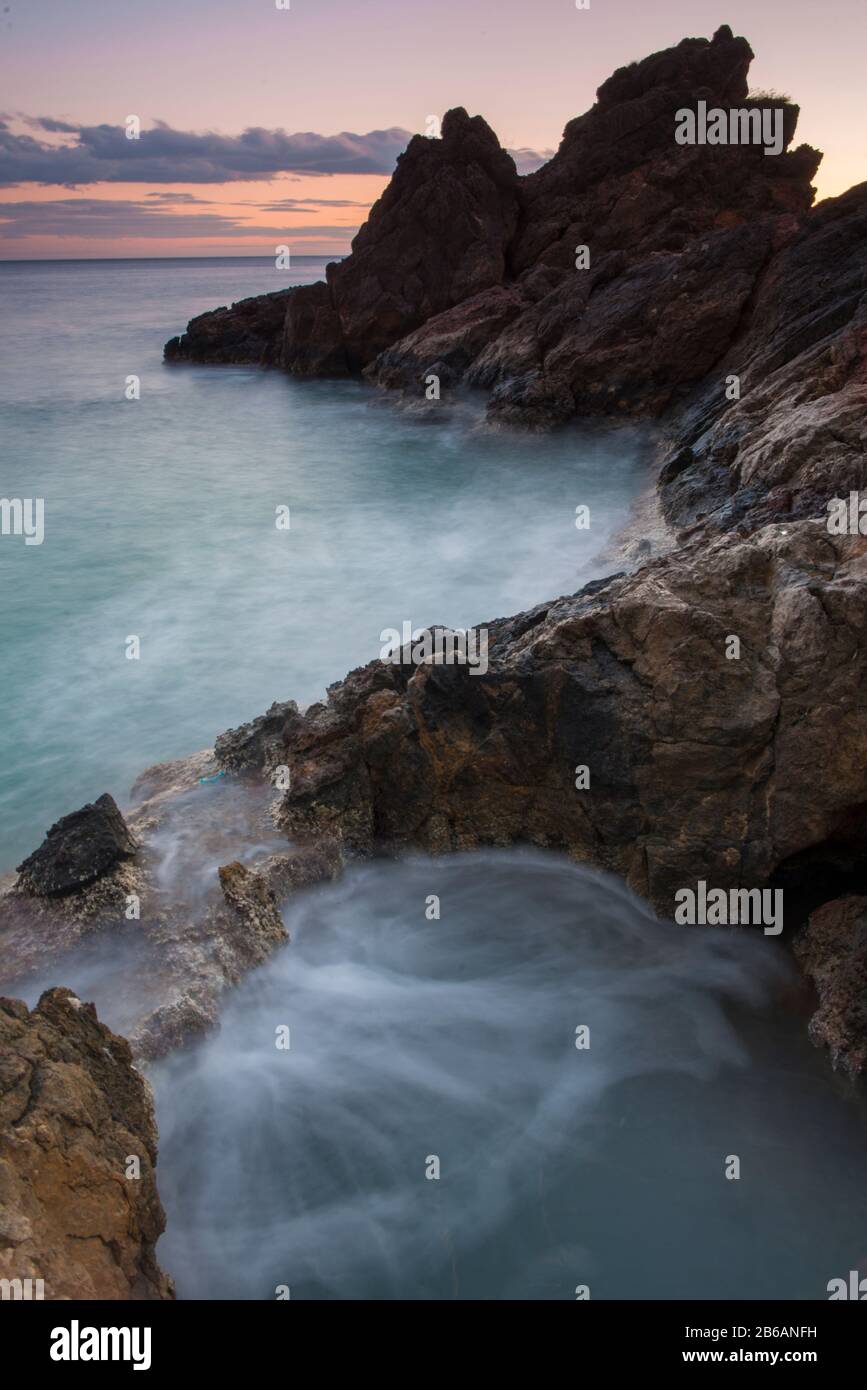 Beach of Mazarron, Spain Stock Photo - Alamy