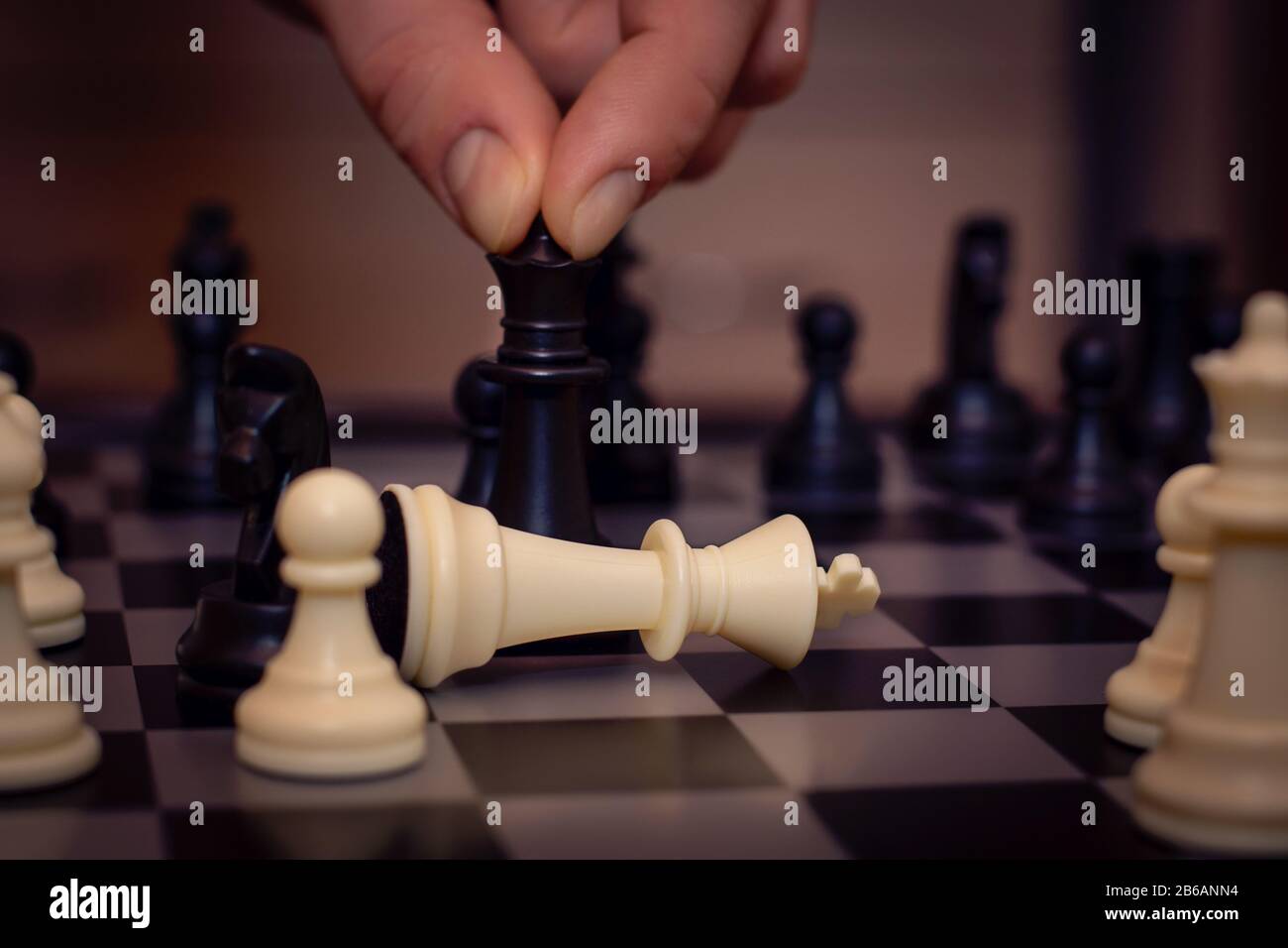 Businessman playing chess close hi-res stock photography and images - Alamy