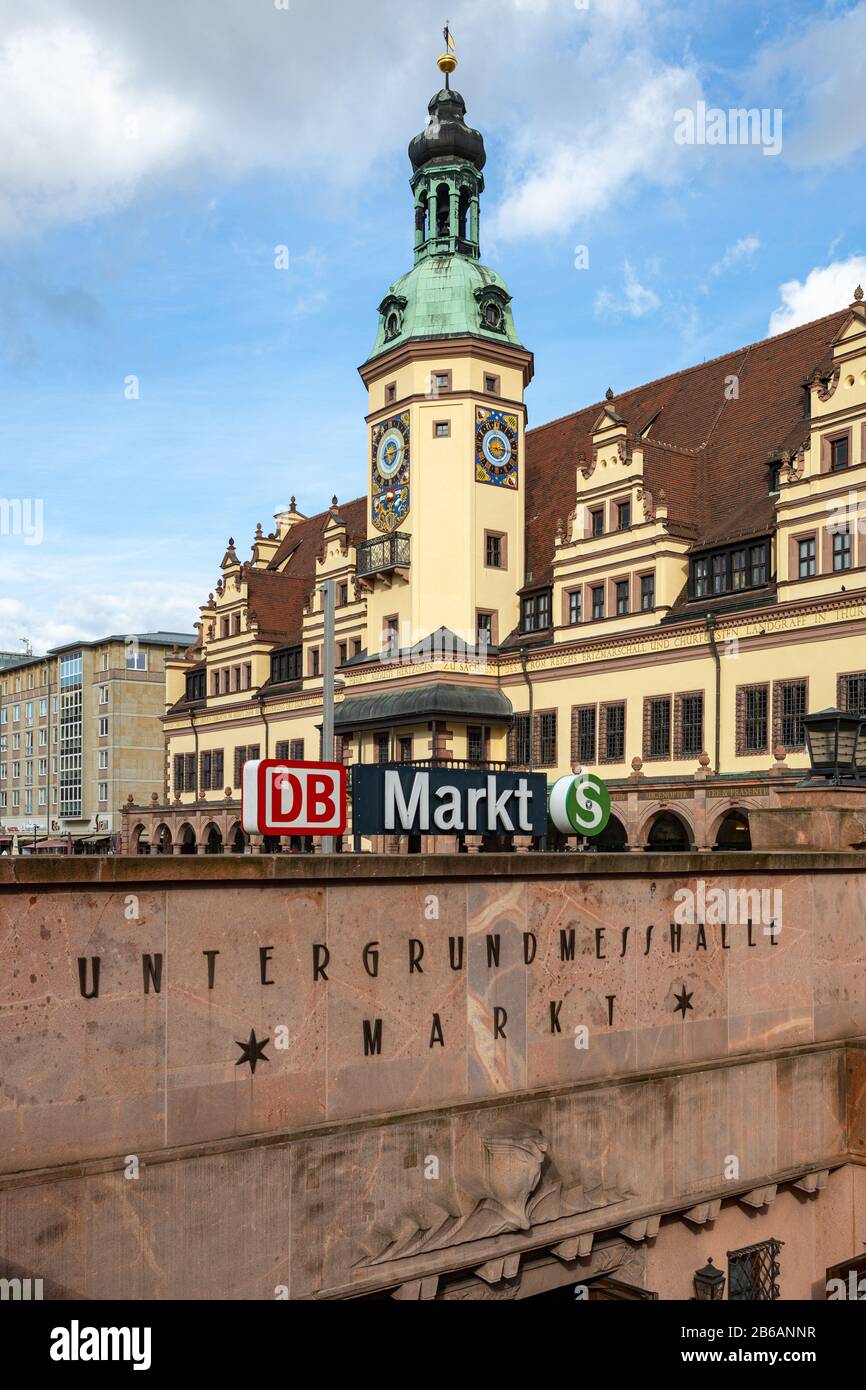 Old city hall leipzig aerial hi-res stock photography and images - Alamy