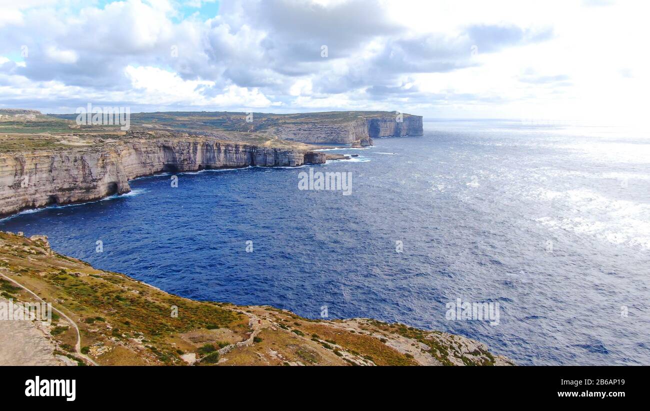 The Island of Gozo - Malta from above Stock Photo - Alamy