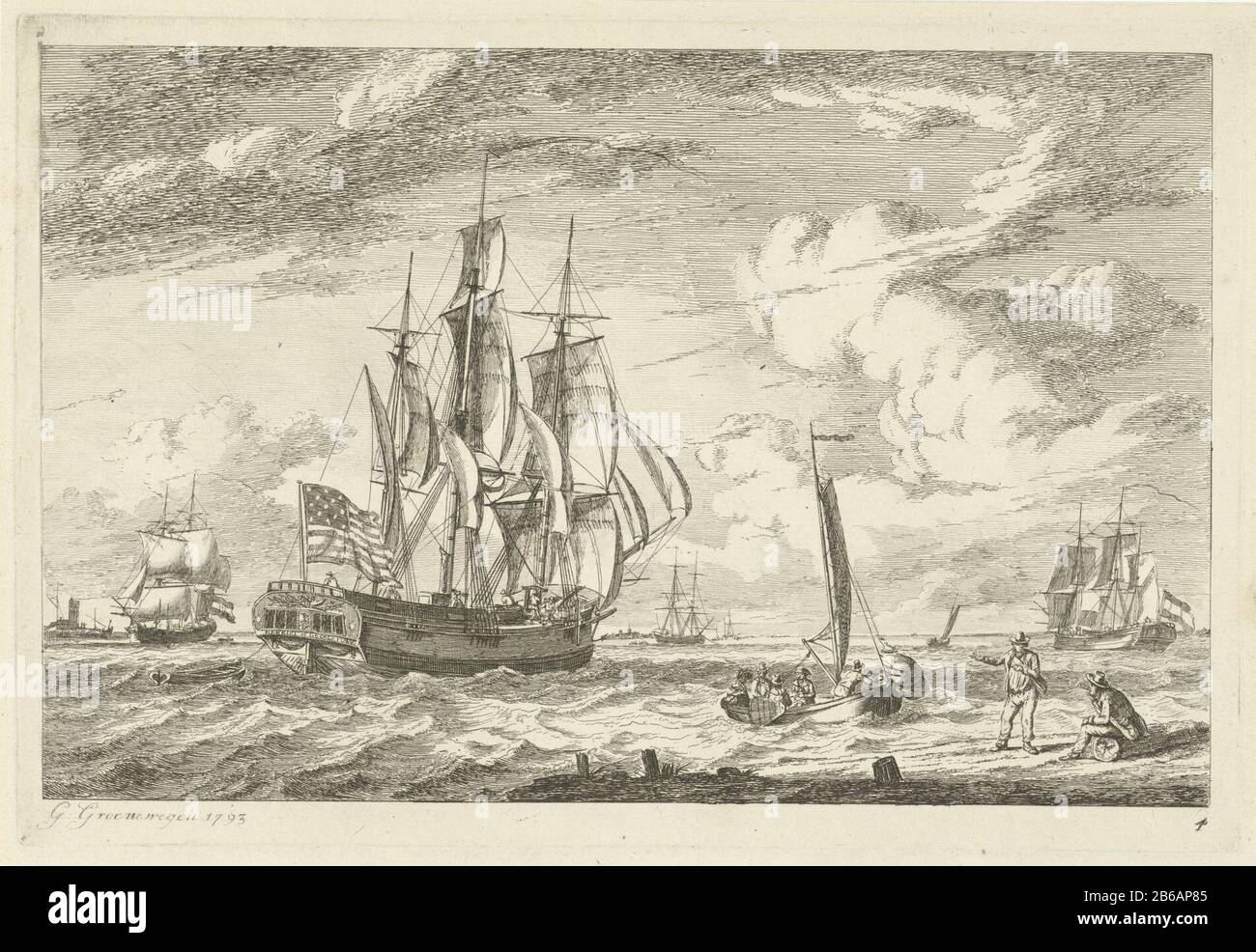 Three masted ships hi-res stock photography and images - Alamy