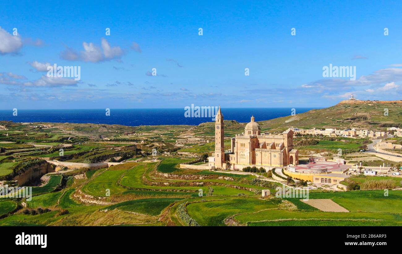 The Island of Gozo - Malta from above Stock Photo - Alamy