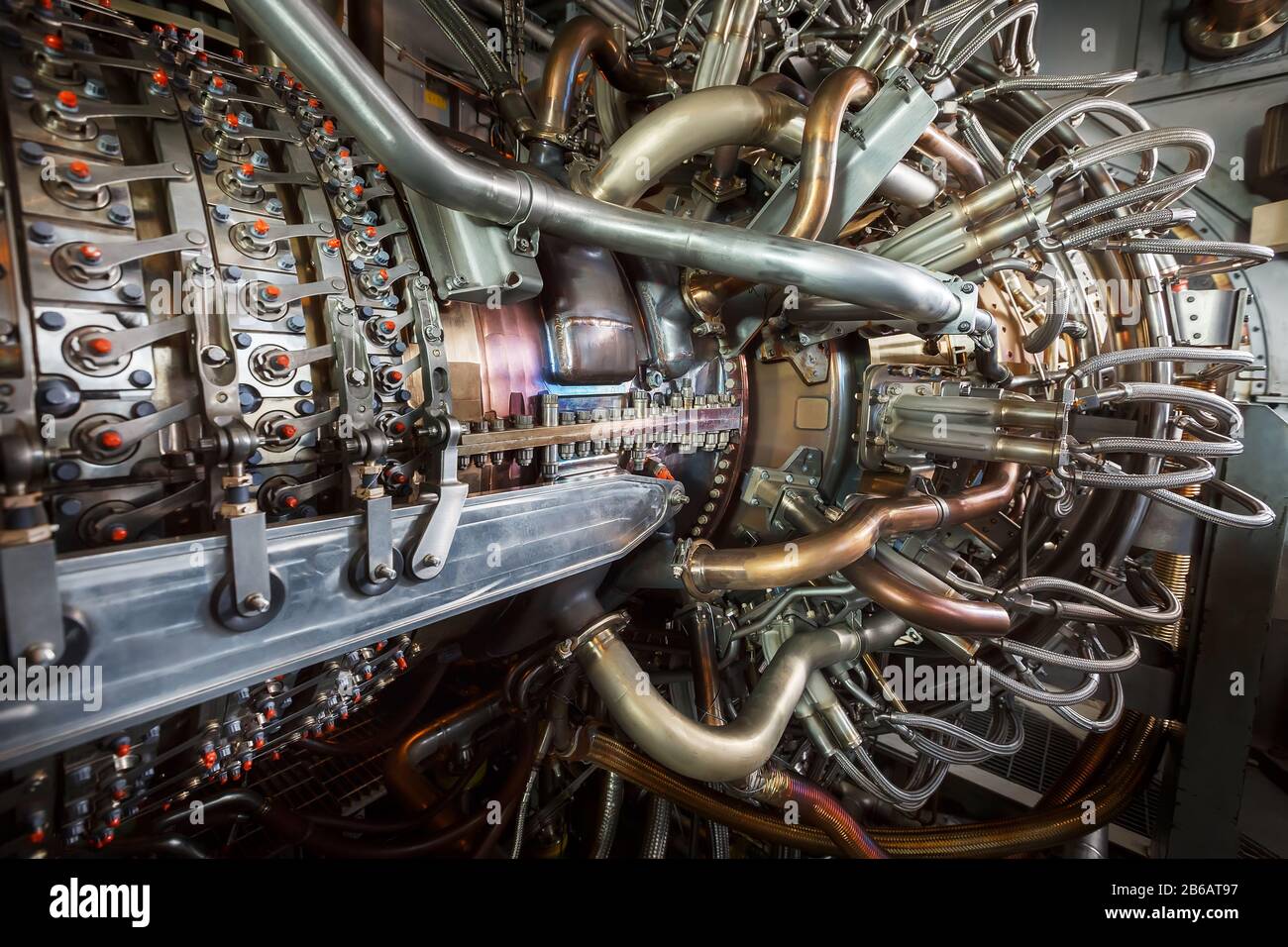 Gas turbine engine of feed gas compressor located inside pressurized ...