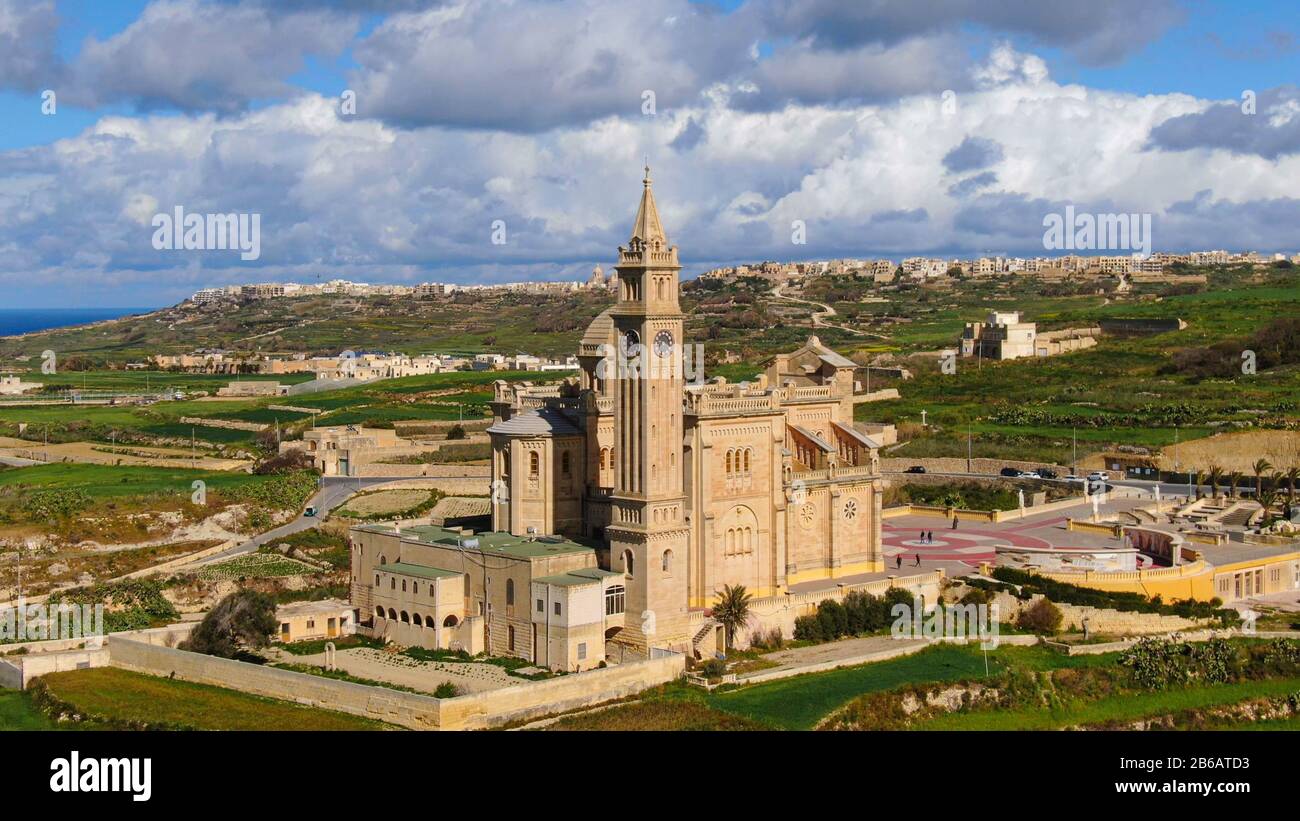 The Island of Gozo - Malta from above Stock Photo - Alamy