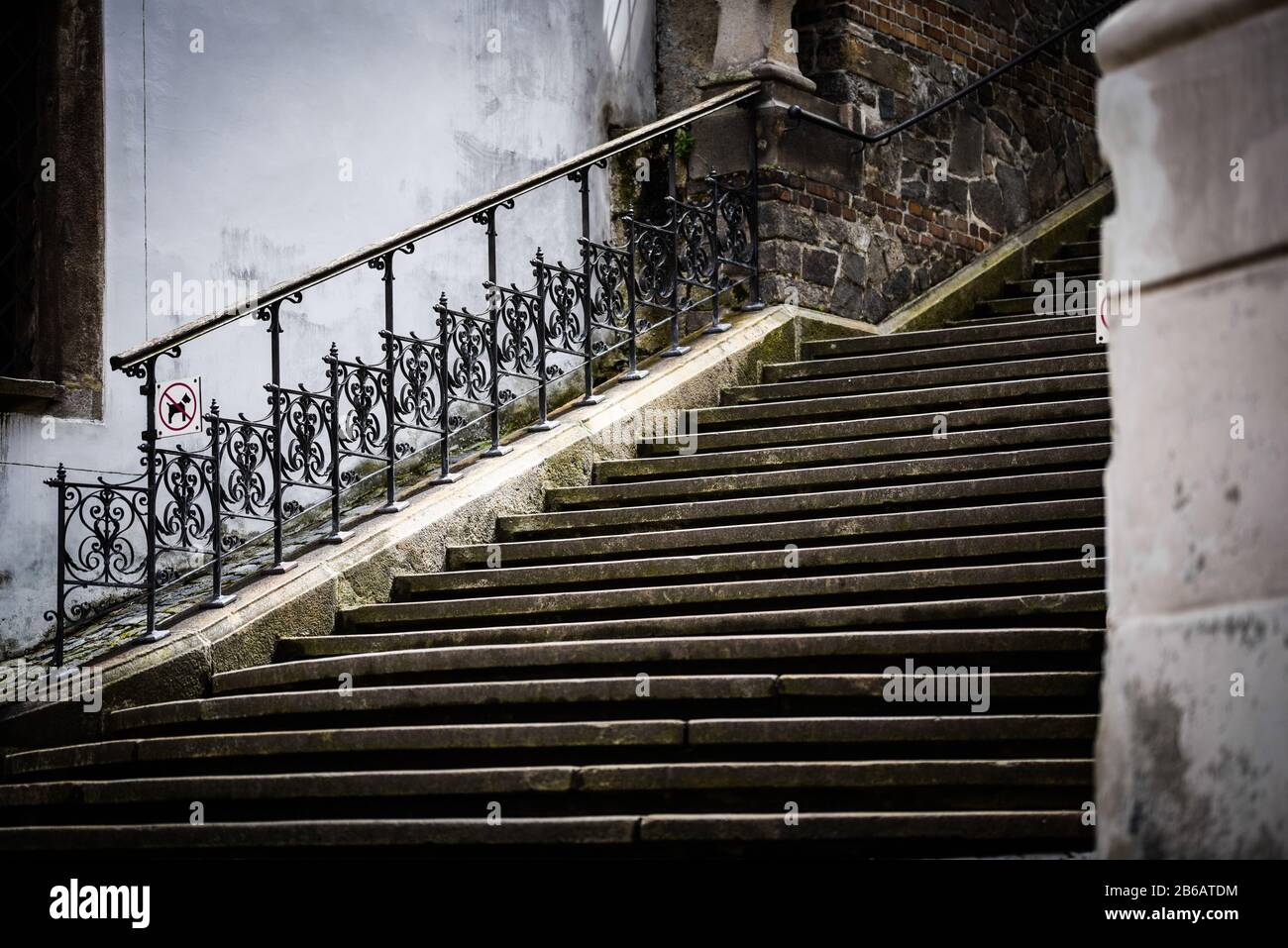 long stairs close up view Stock Photo - Alamy