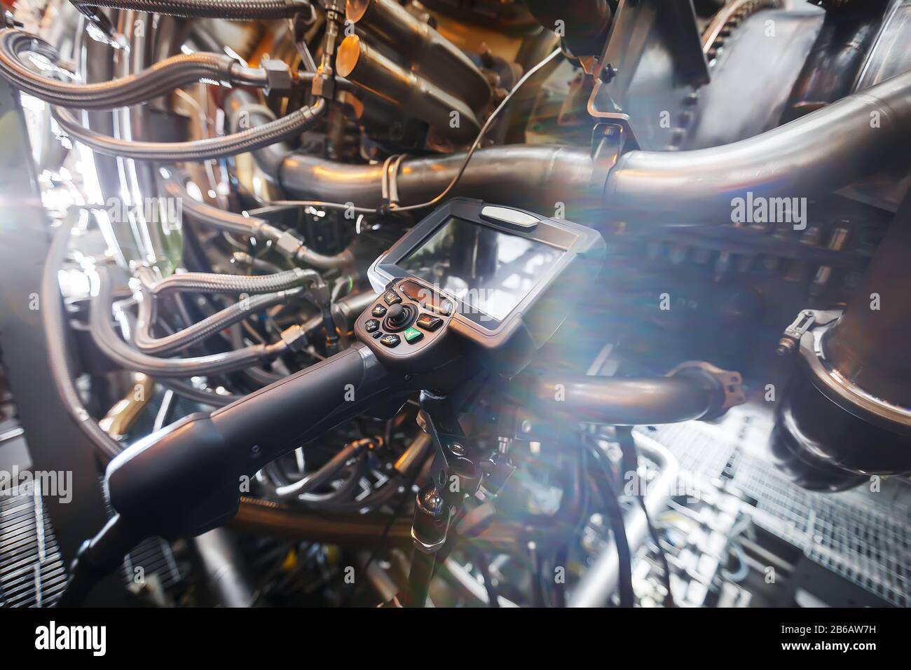 Inspection of a gas turbine engine using a Video Endoscope. Search for ...
