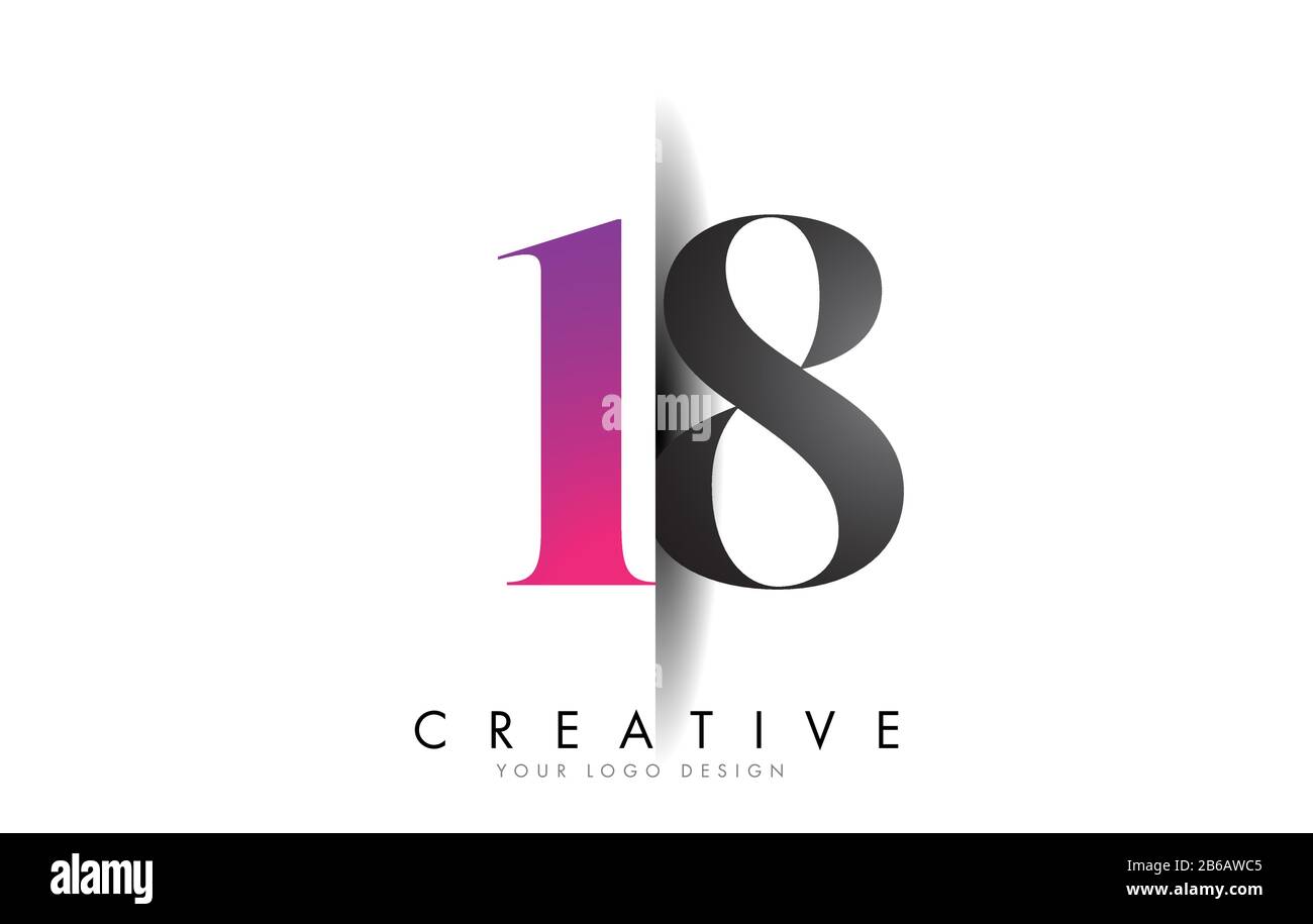 Number 18 Stock Vector Images - Alamy