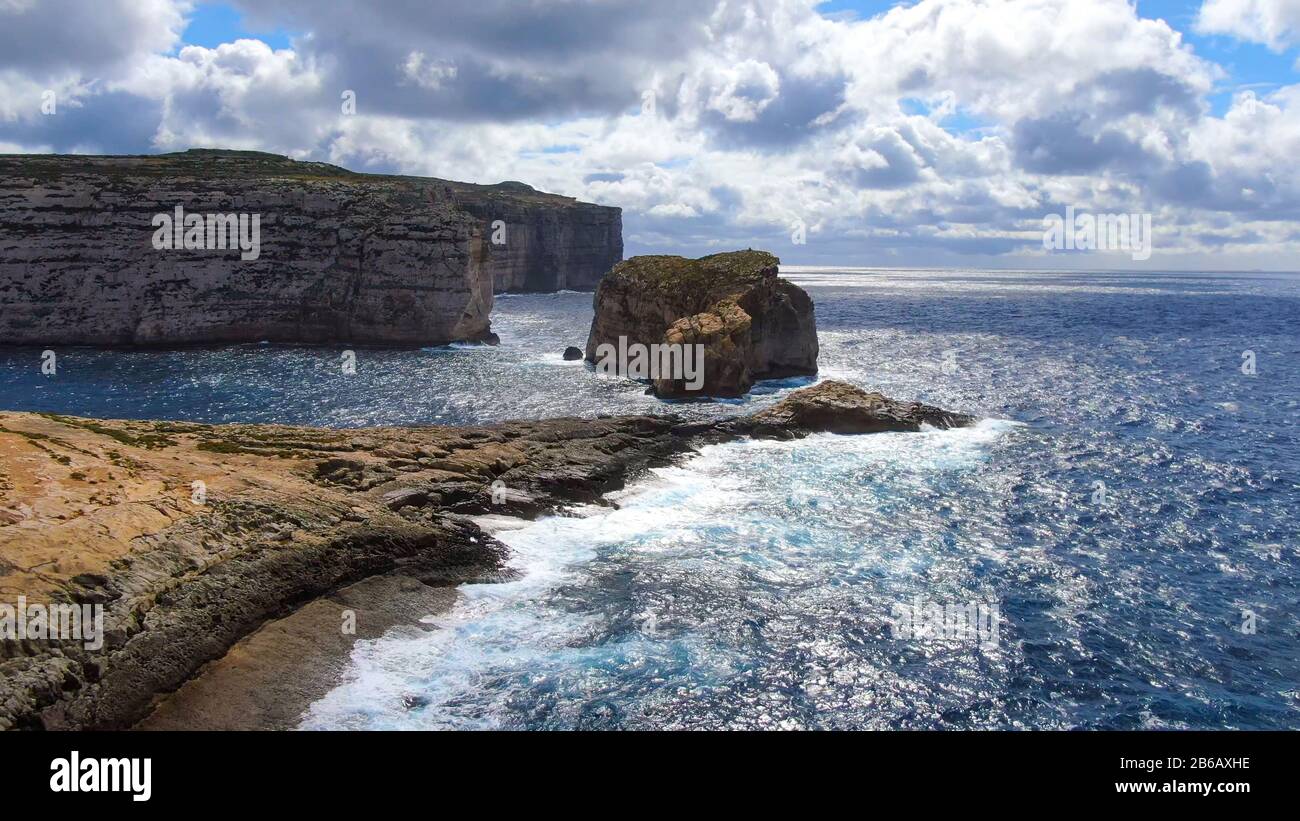 The Island of Gozo - Malta from above Stock Photo - Alamy