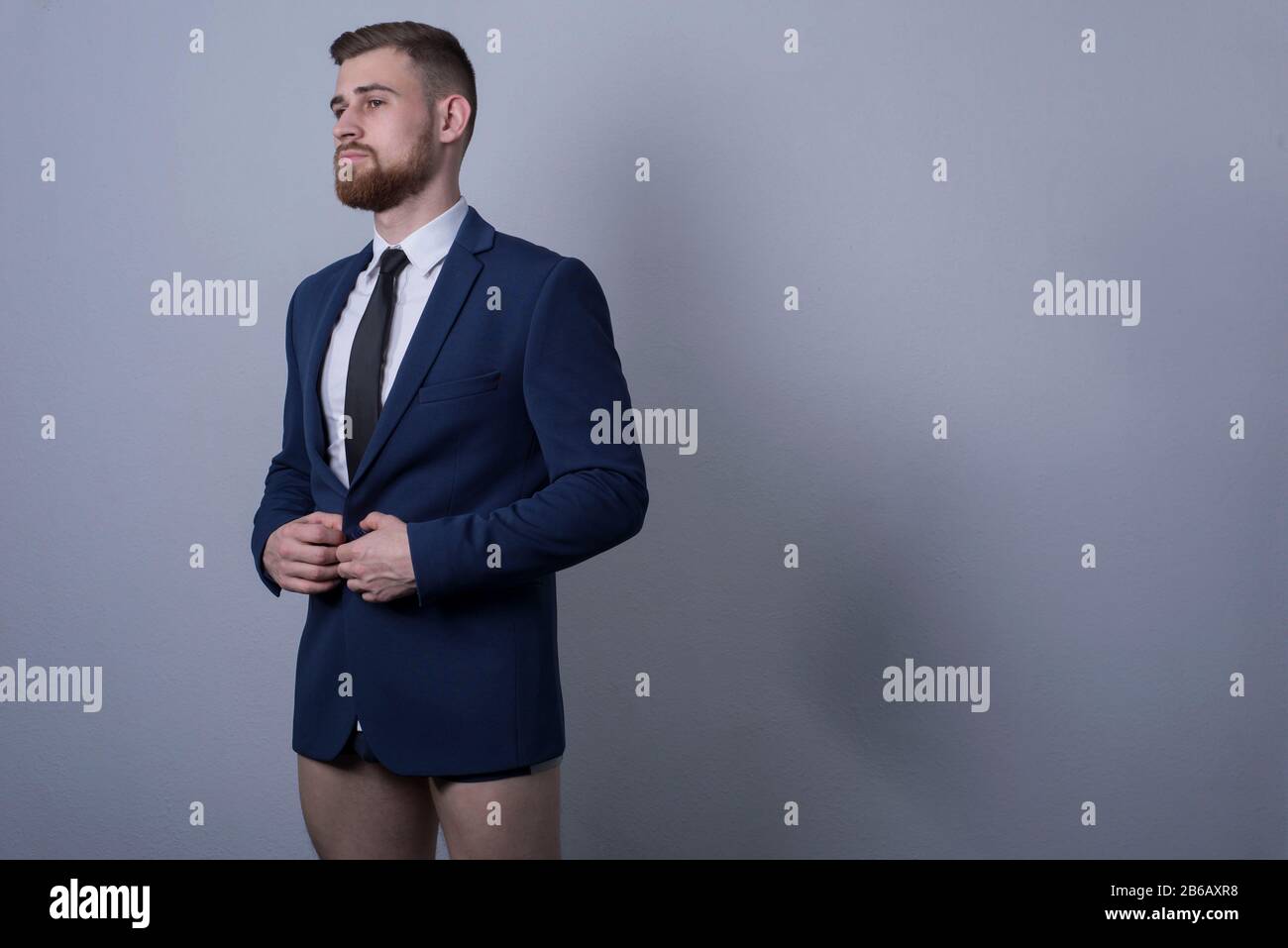 Businessman without shoes standing on hi-res stock photography and ...