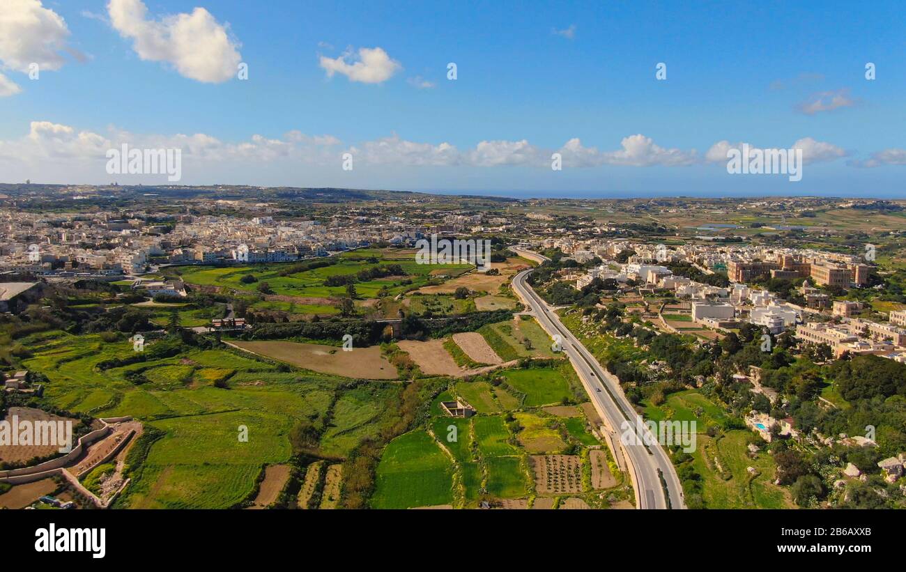 The wonderful Island of Malta from above Stock Photo - Alamy