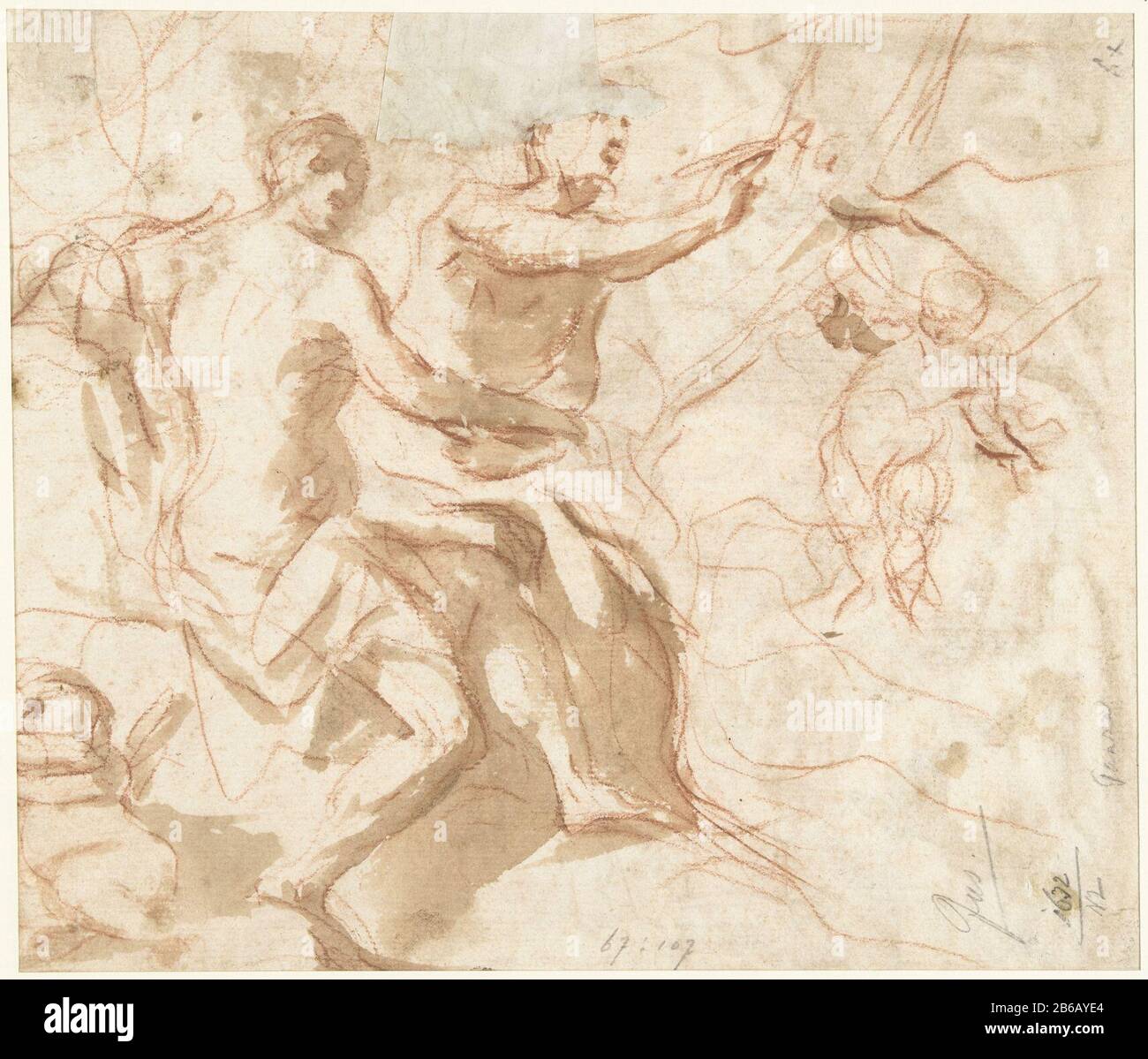 Angelica and Medoro carve their names into a tree Angelica and Medoro ...