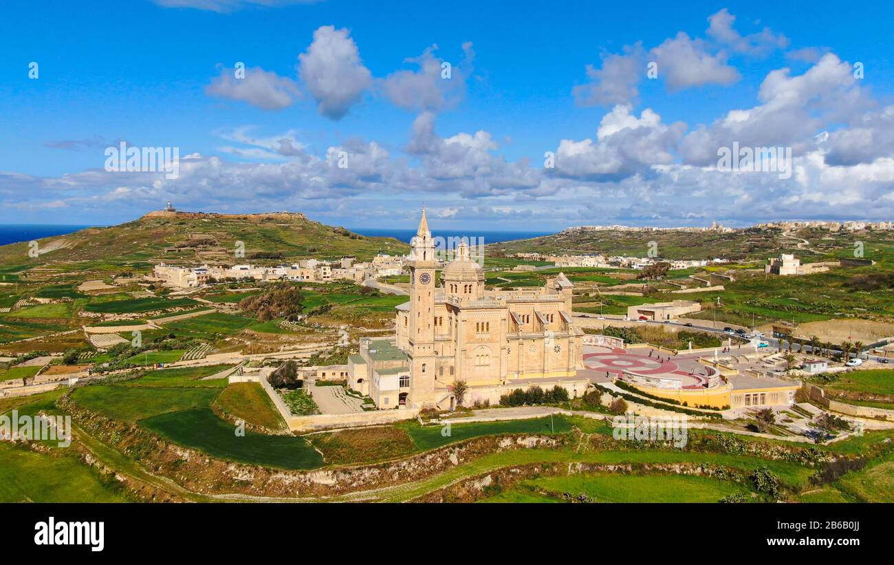 The Island of Gozo - Malta from above Stock Photo - Alamy