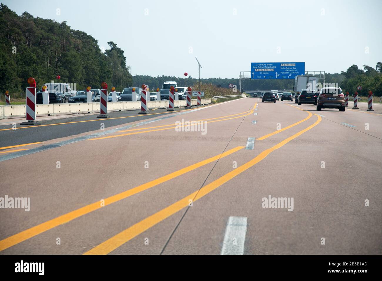 Bundesautobahn 10 (Berliner Ring), Brandenburg, Germany. August 25th ...
