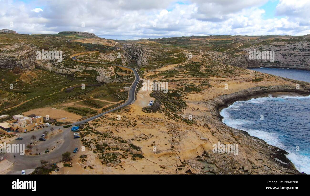 The Island of Gozo - Malta from above Stock Photo - Alamy