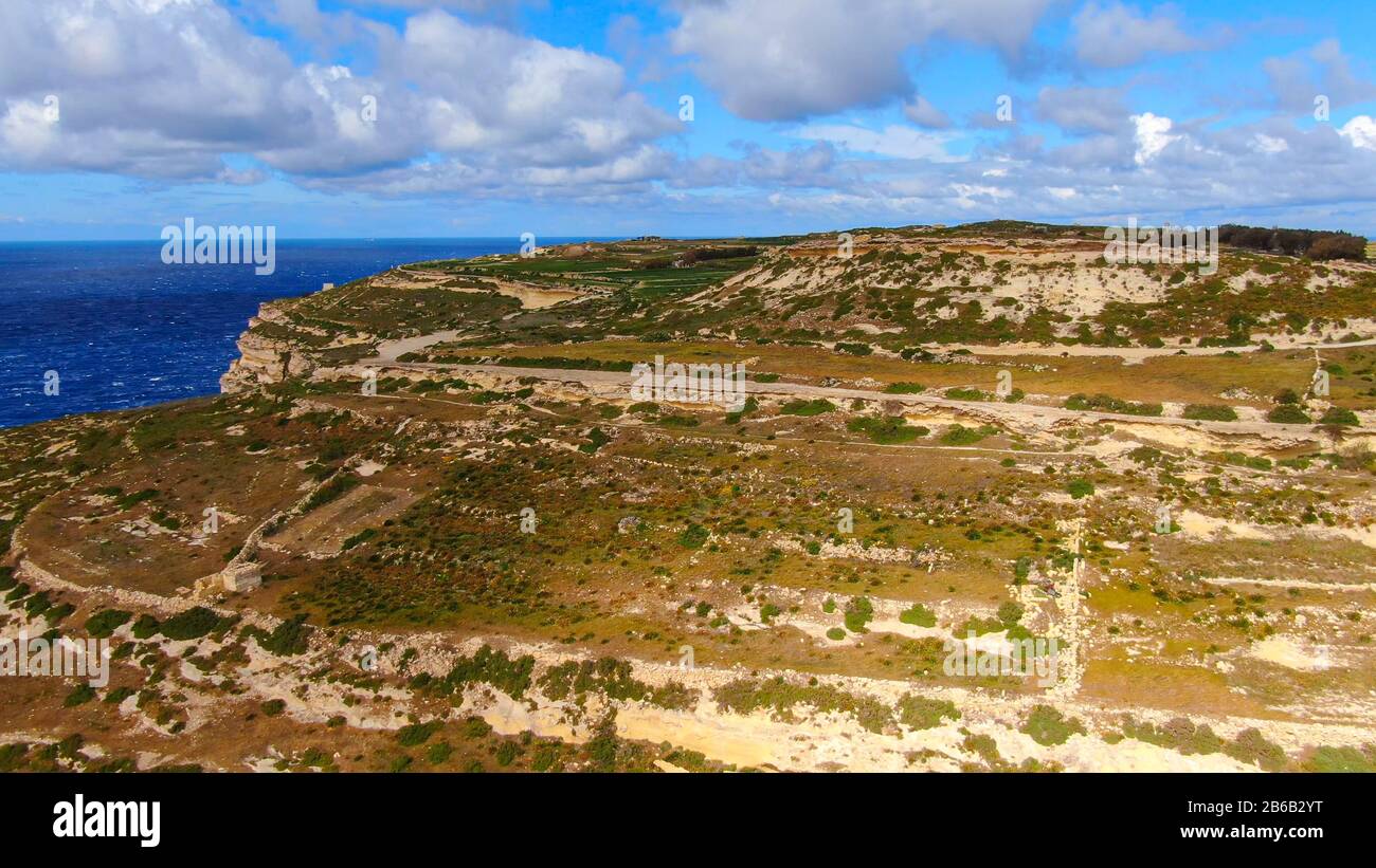 The Island of Gozo - Malta from above Stock Photo - Alamy