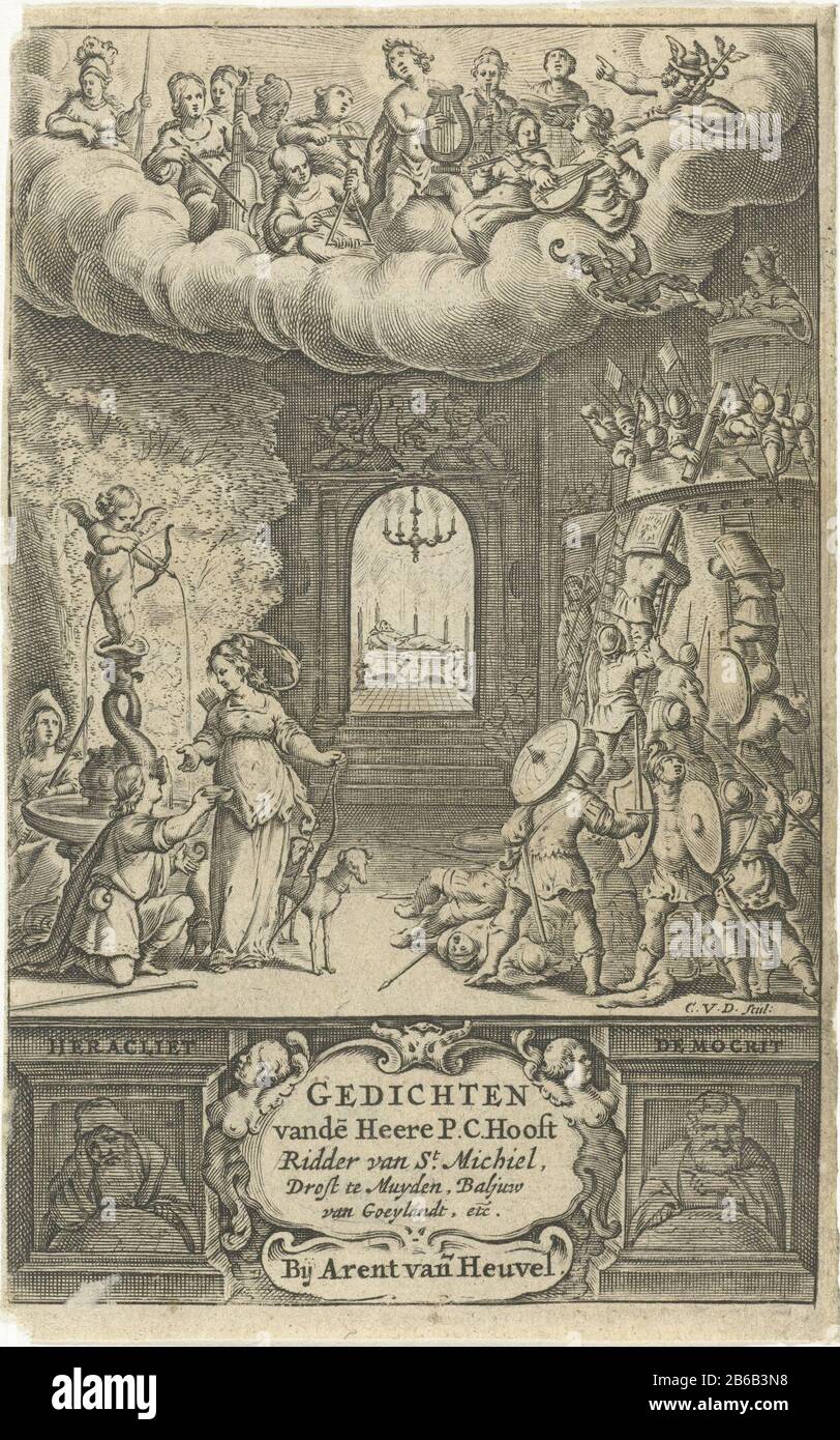 Apollo with muses and gods Title page for Near Artful work, Amsterdam ...