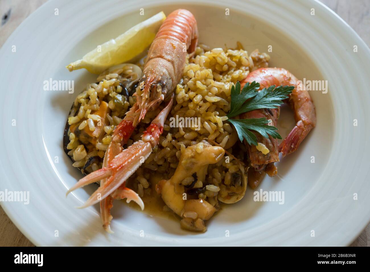 Traditional spanish food, paella Stock Photo - Alamy