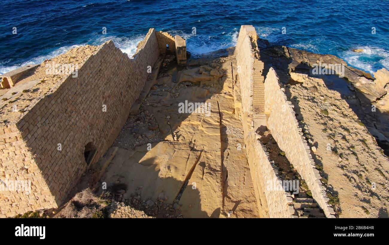 Ancient ruins on the island of Malta Stock Photo - Alamy