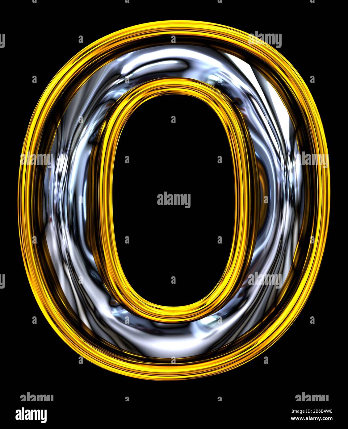 3D rendering. Lowercase Letter o. Breezy high resolution ABC render ...