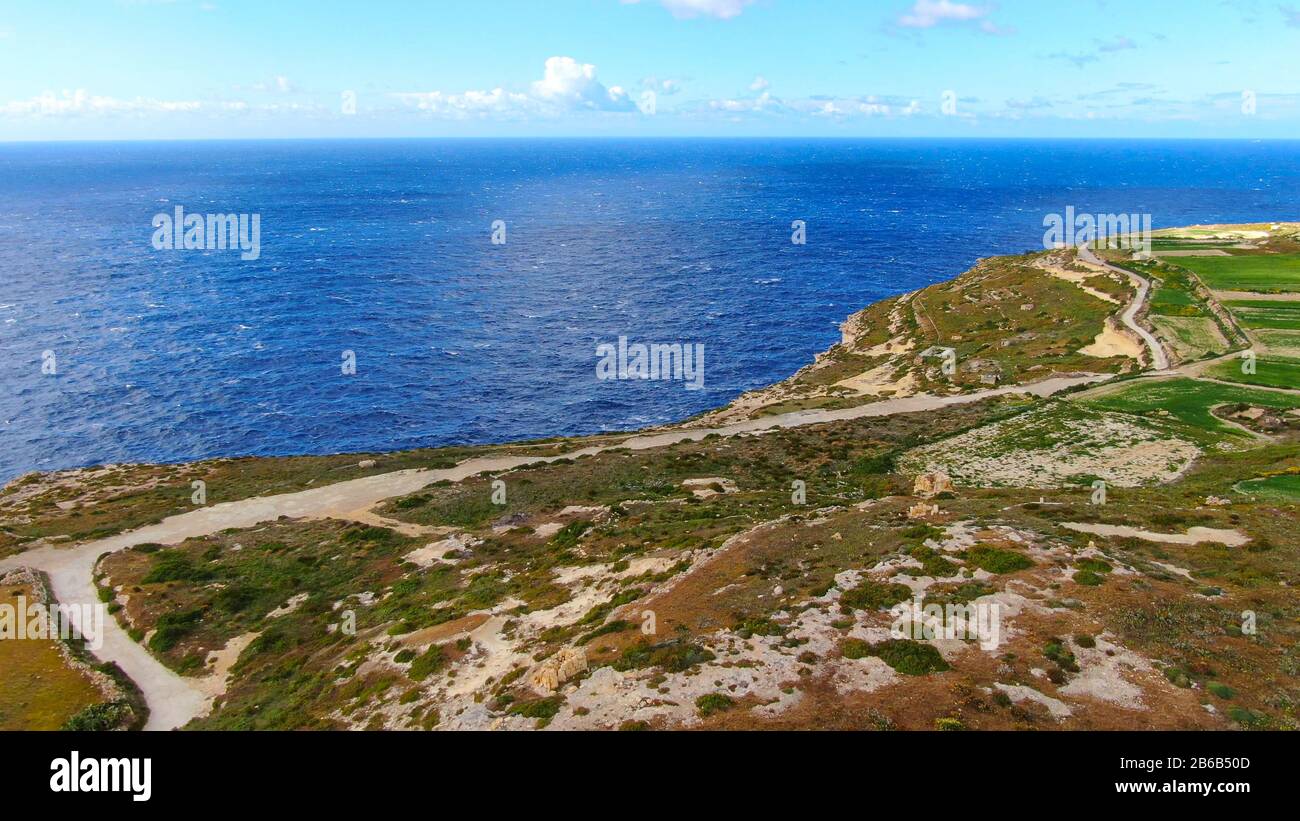The Island of Gozo - Malta from above Stock Photo - Alamy