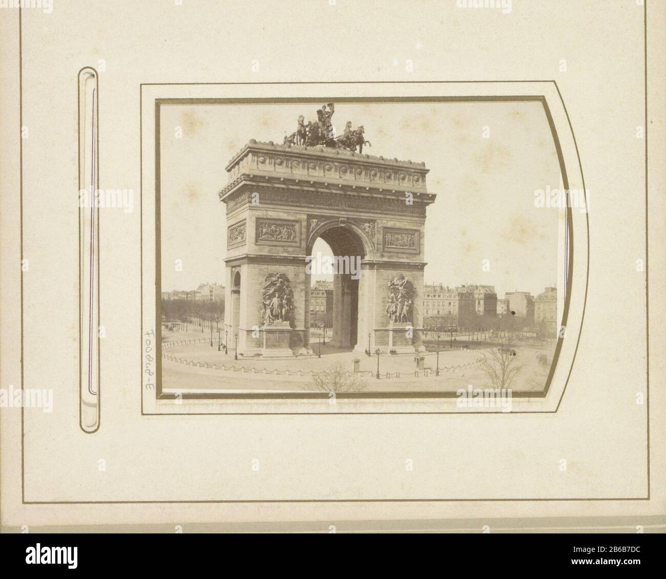 Arc de Triomphe in Paris Part of album with cabinet pictures seen that ...