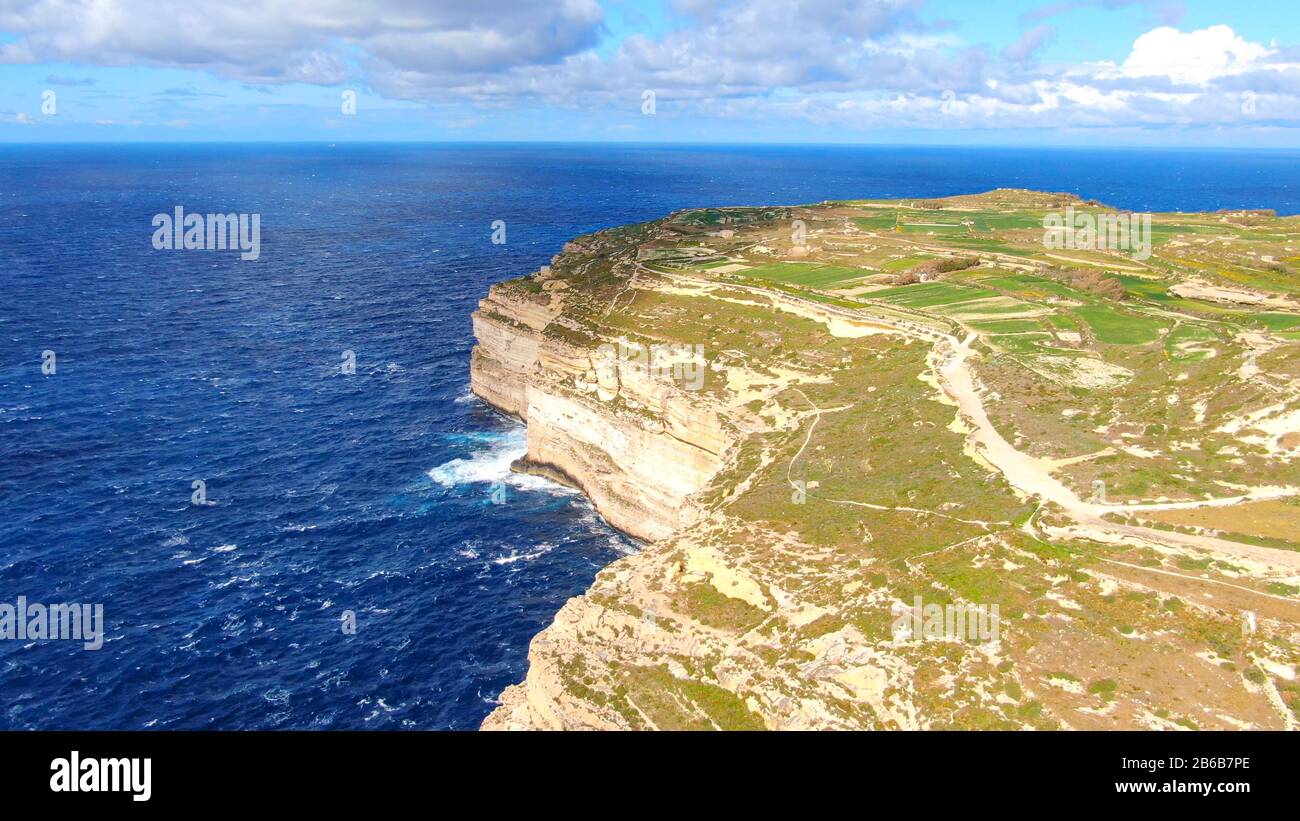Wonderful coast line of Gozo Malta from above Stock Photo - Alamy