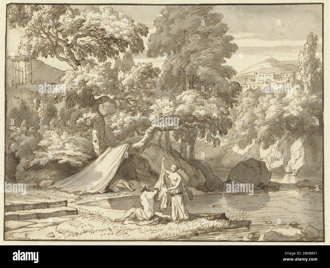 Arcadian Landscape Drawing High Resolution Stock Photography and Images ...