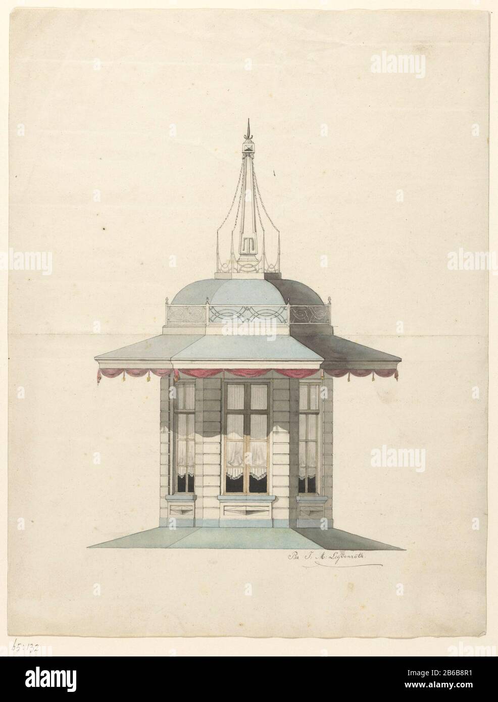 Architectural design drawing of a tea dome Architectural design drawing ...