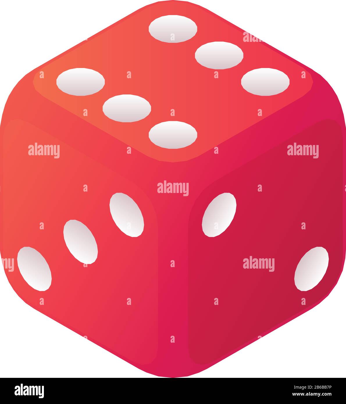 Risk dice icon. Isometric of risk dice vector icon for web design ...