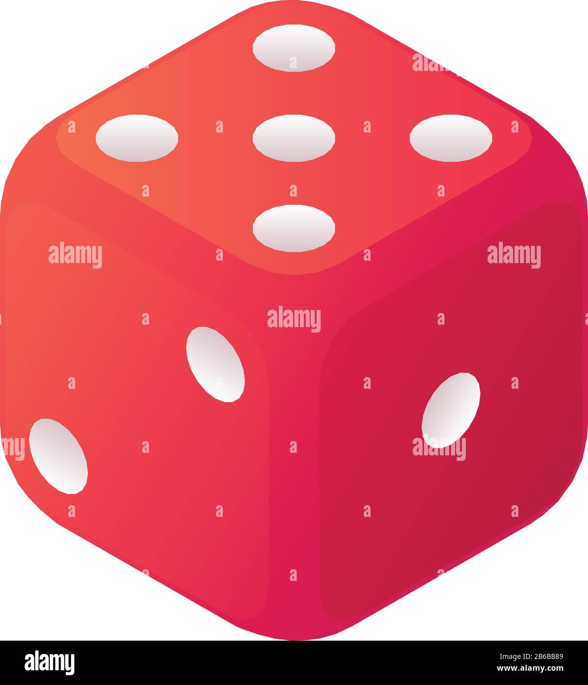 Lose dice icon. Isometric of lose dice vector icon for web design ...