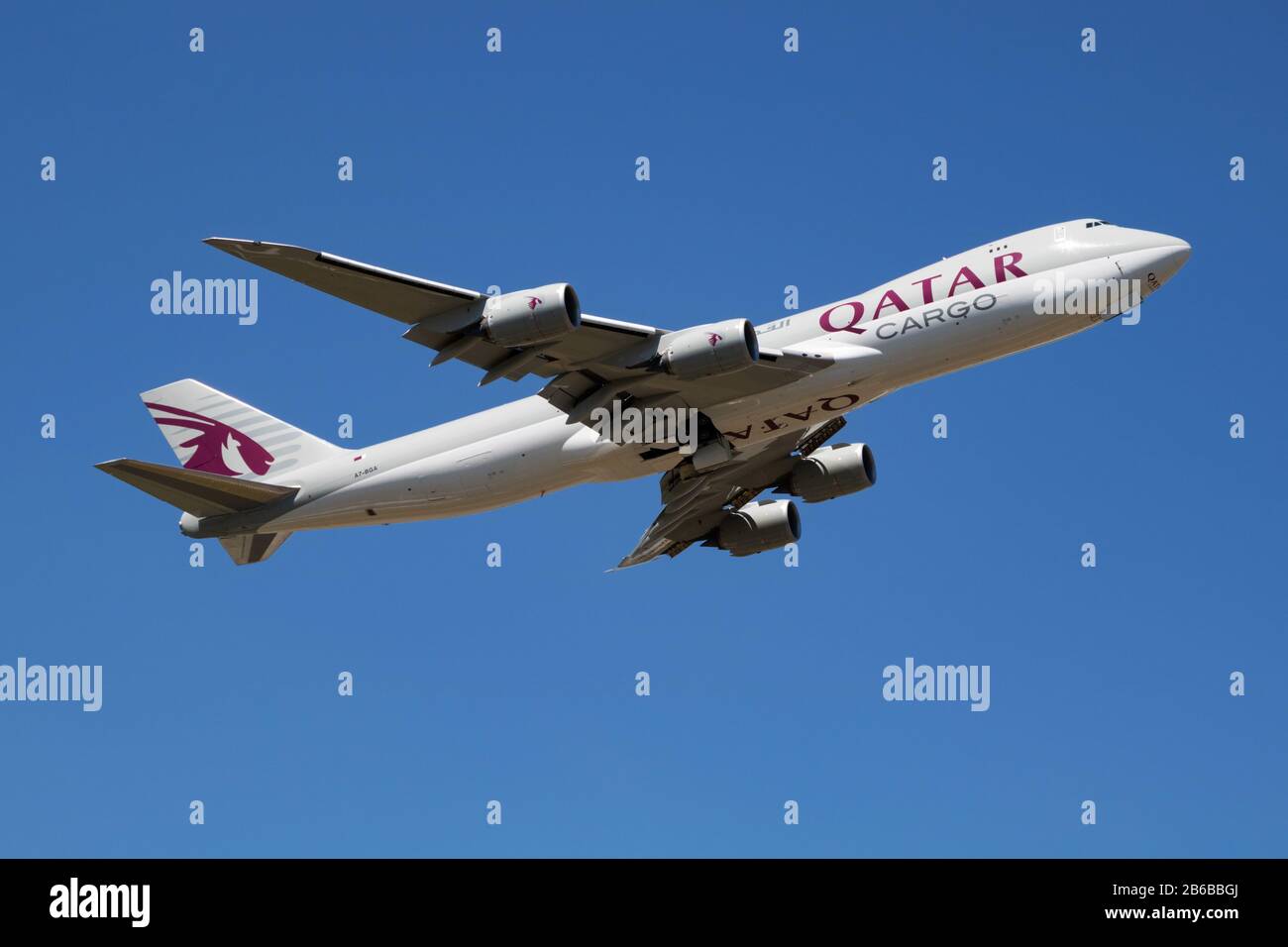 Findel - Luxembourg / July 8, 2018: Qatar Airways Cargo Boeing 747-8 ...