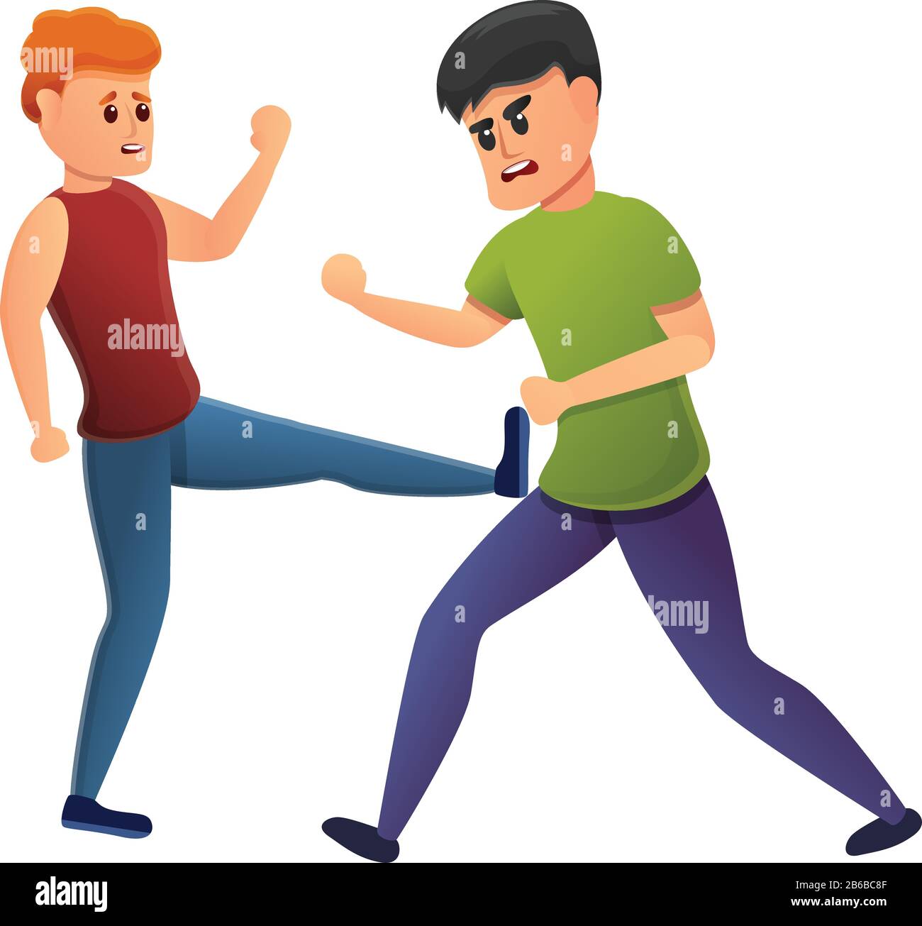 Street fight icon. Cartoon of street fight vector icon for web design ...