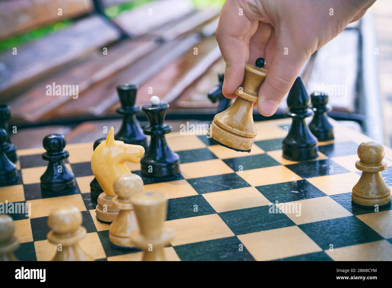 Chess board side view hi-res stock photography and images - Alamy