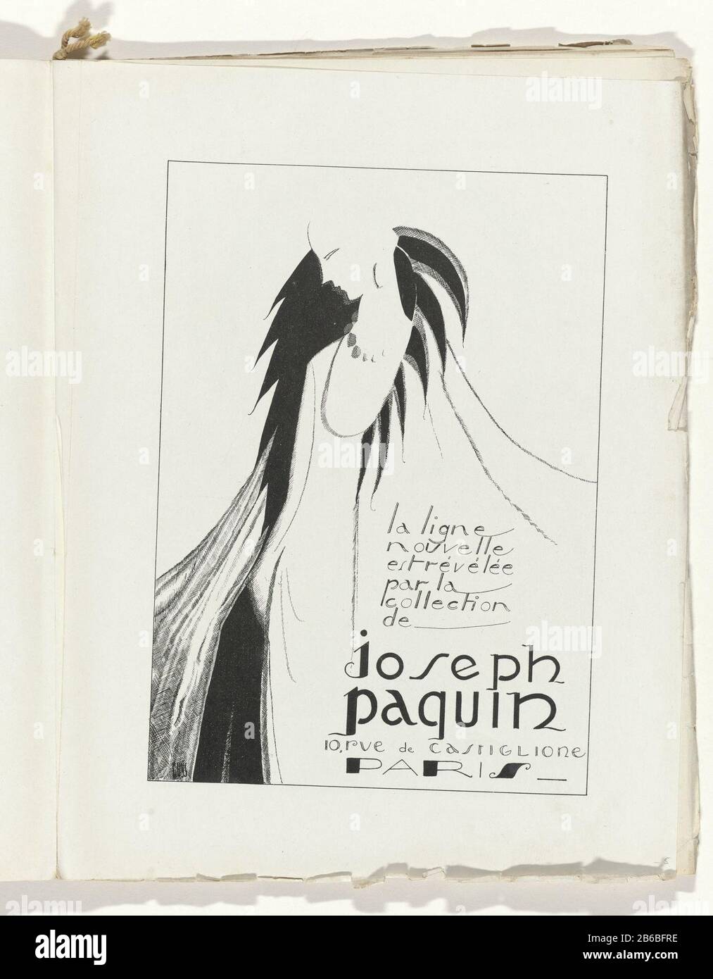 Ad for the collection of Joseph Paquin. Page of the fashion magazine ...