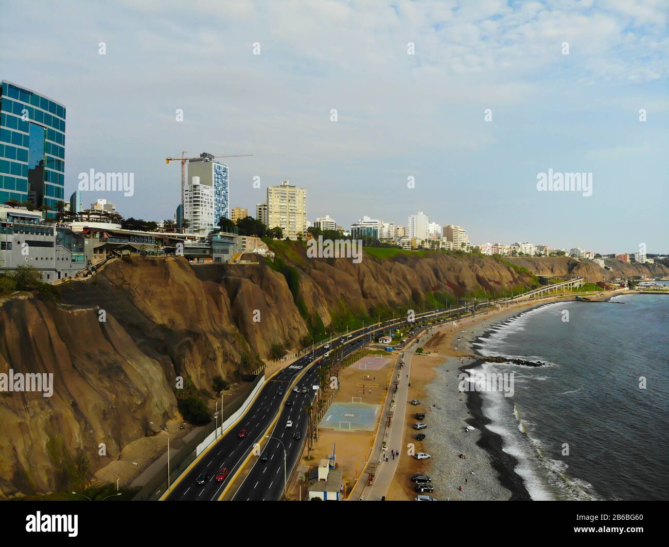 Drone photos from the Costa Verde in Lima Peru Stock Photo - Alamy