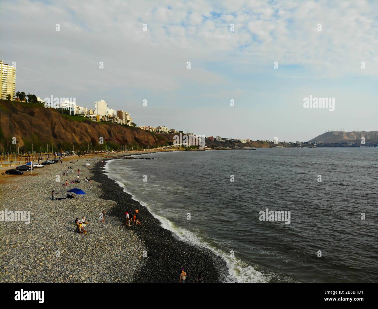 Drone photos from the Costa Verde in Lima Peru Stock Photo - Alamy