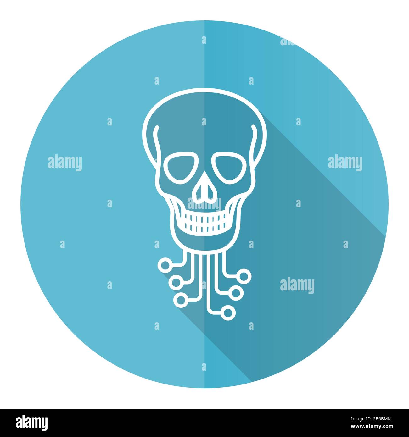 Blue hacker attack background skull hi-res stock photography and images ...