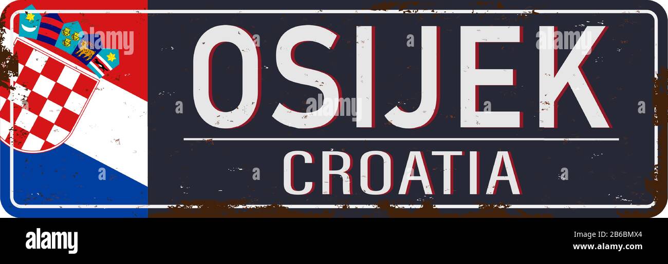 Croatian road sign Stock Vector Images - Alamy