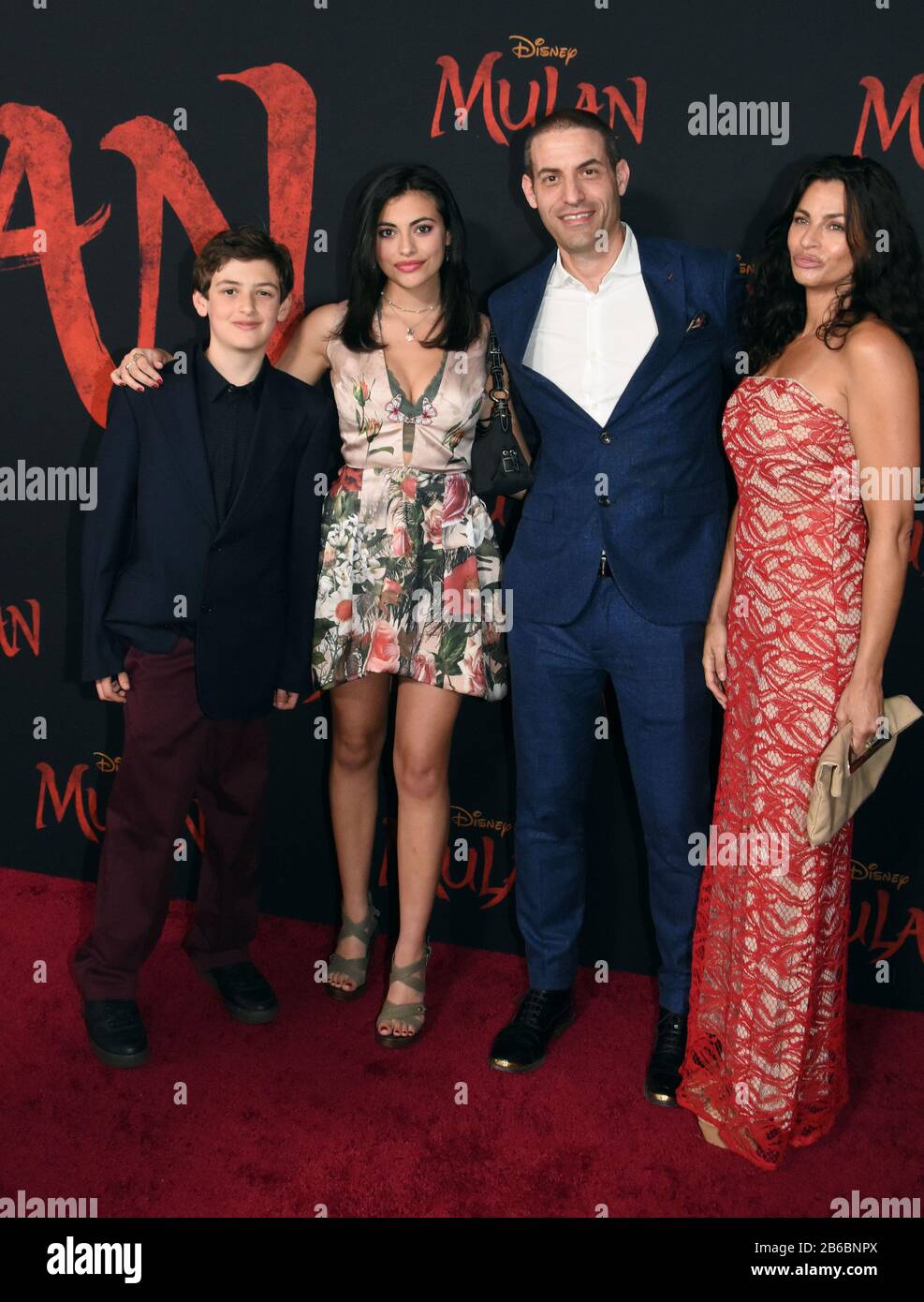 Hollywood, California, USA 9th March 2020 (L-R) Joaquin Faden, Joelie ...