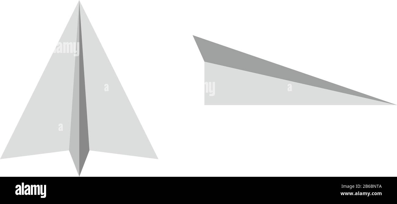 Paper airplane, Stock Vector illustration isolated on white background ...