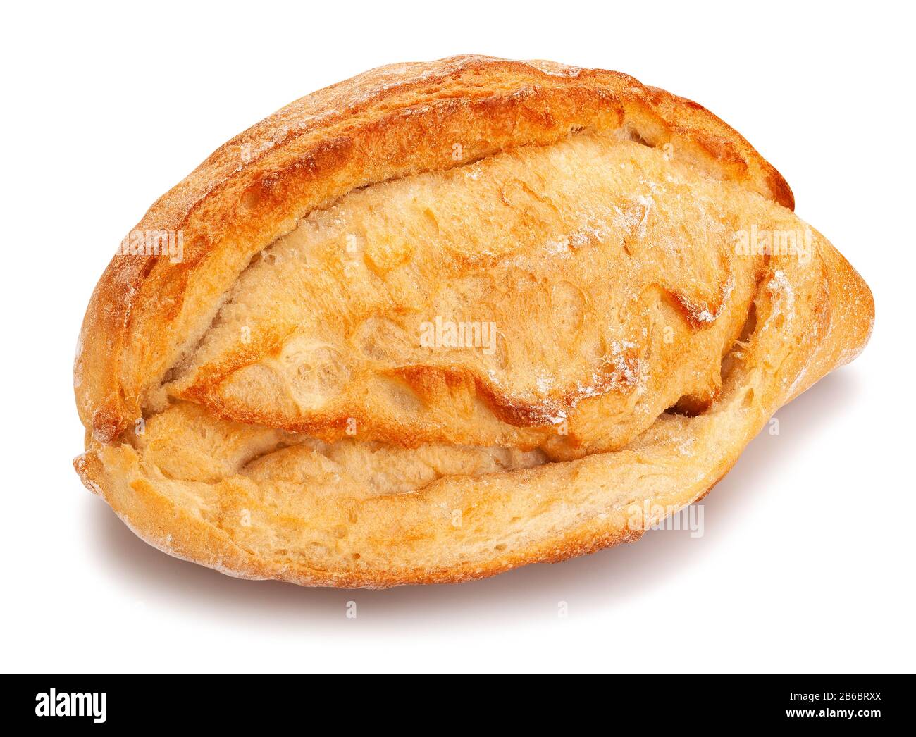 white bread path isolated on white Stock Photo - Alamy